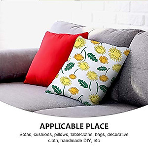 ARTIBETTER Embroidery Fabric Fall Flower Fabric Square Cotton Craft Fabric Bundle Patchwork 50X50cm Squares Quilting Sewing Patchwork DIY Artcraft Autumn Thanksgiving Day Supplies 8pcs Quilted Sheets