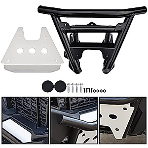 SAUTVS Front Bumper for RZR Turbo R/ Pro R 22-23, Black Front Brush Guard Protector Low Profile Bumper Pre Runner Bumper for Polaris RZR Turbo R / Pro R 2022-2023 Accessories (Replace #2884354)
