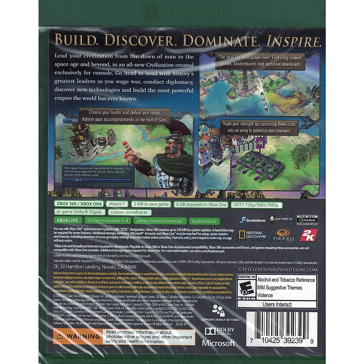 Sid Meier's Civilization Revolution - Xbox One / Xbox 360