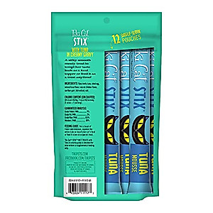 Tiki Cat Stix Tuna Mousse Treats, 0.5 oz, 12 Count (Pack of 1)