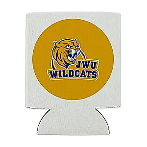 Johnson & Wales University Secondary Logo Can Cooler - Drink Sleeve Hugger Collapsible Insulator - Beverage Insulated Holder