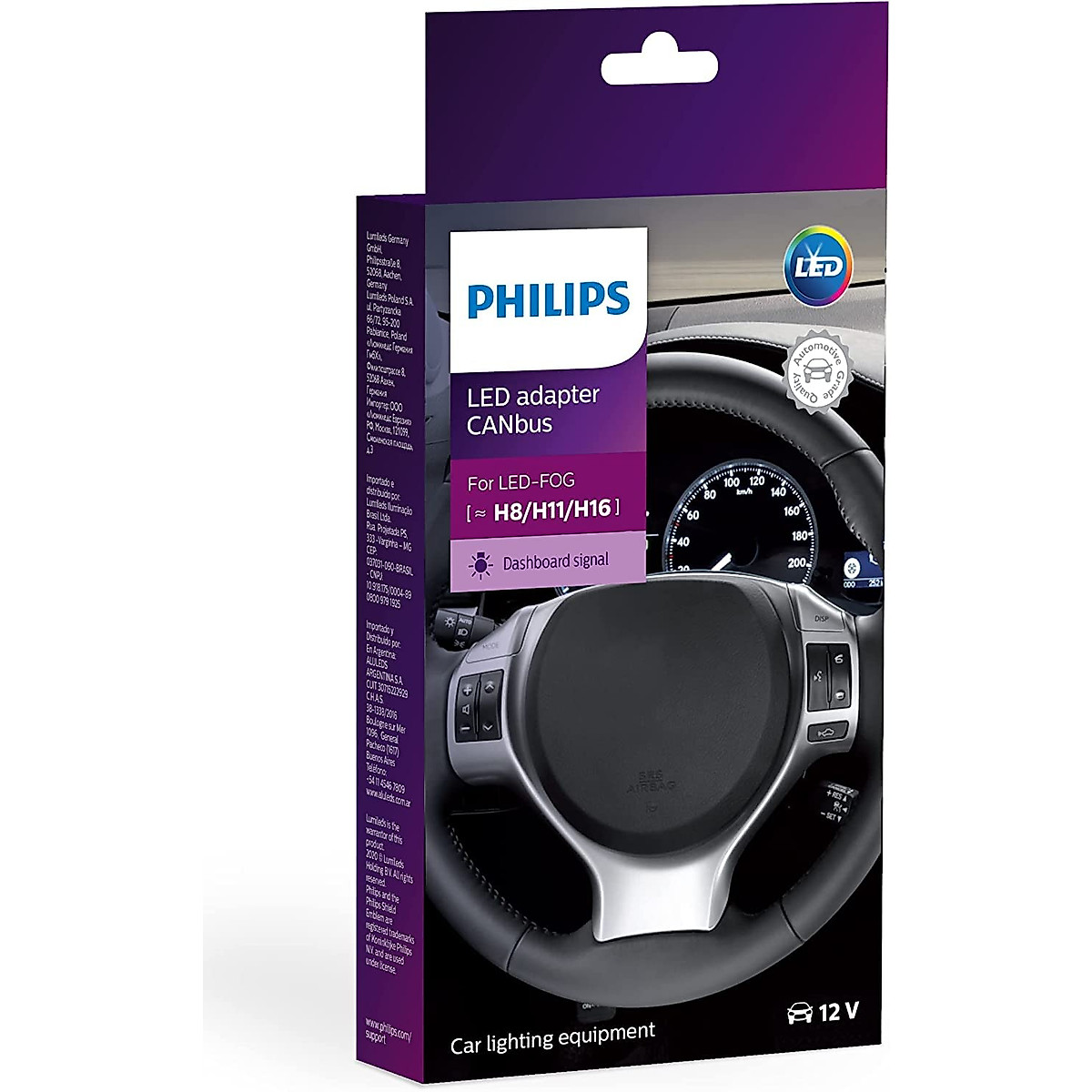 Philips automotive lighting CANbus H8/H11/H16, 2 Pack, Black