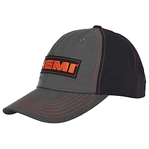 Checkered Flag Men's Adjustable Charcoal Gray & Black Hat