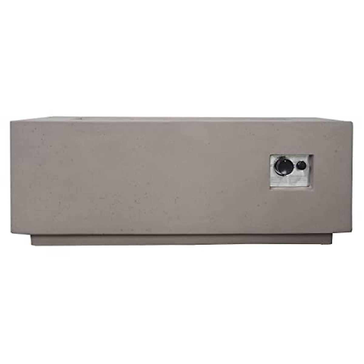 Christopher Knight Home Nicola Outdoor 40 Inch Rectangle Fire Pit, Light Gray