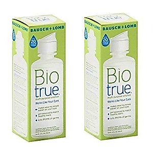 Bausch and Lomb Bio True Multi-Purpose Solution 2 Ounces Travel Size Pack of 2