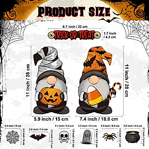 Sratte 9 Pcs Holiday Gnomes Refrigerator Magnets Gnome Fridge Magnet Garage Door Magnets Stickers St. Patrick's Day Easter New Year Magnets Decorations for Home Kitchen Metal Door Car(Horrible Gnome)