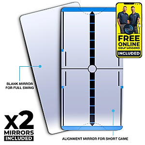 ME AND MY GOLF Mini-max Mini Max Golf Training Mirrors, Mirror Set, Silver, One Size UK