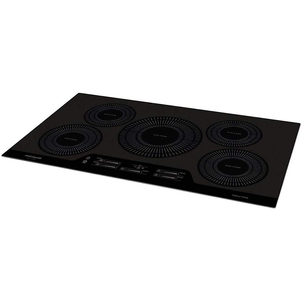 FRIGIDAIRE FGIC3666TB Gallery 36" Electric Induction Cooktop, Built-in 5-Burner, Vitroceramic Glass, Black