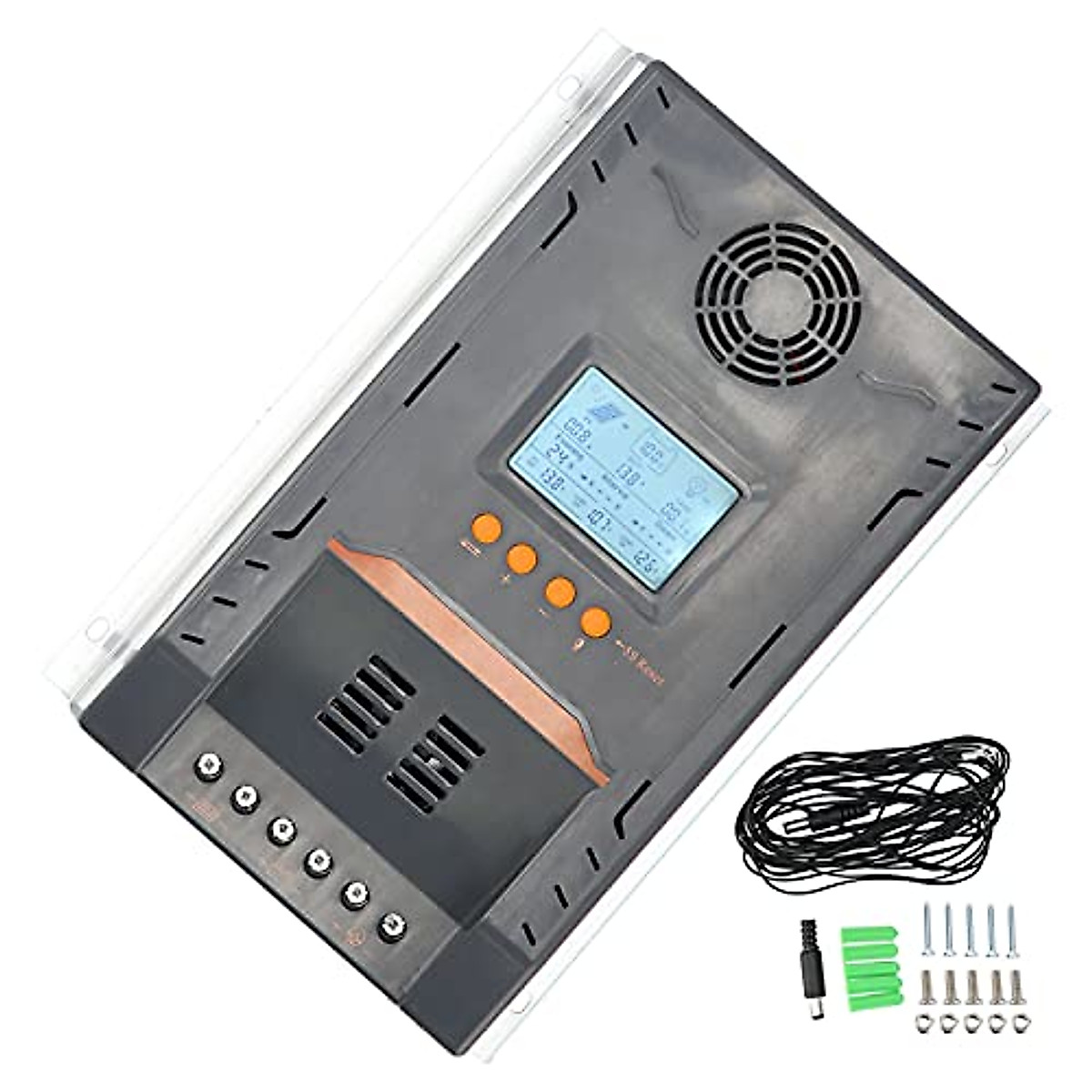 Wene K100 MPPT Solar Controller, 100A Solar Panel Charging Regulator with Screw for Outdoor Monitoring for Communication Base Station