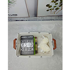 ASKETAM Kid Cute Rectangle Storage Basket Baby Collapsible Toy Storage Bin Nursery Child Playroom Bedroom Decor Clothes Storage Bin Gift Basket(Arrow)