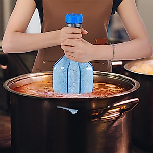 Blushtier 2 Packs Cold Paddle Chill Utensil for Chilling Soups Stews, Plastic Cold Paddle Blue Food Chilling Utensils for Other Hot Liquids in Restaurants and Kitchens, 51 oz