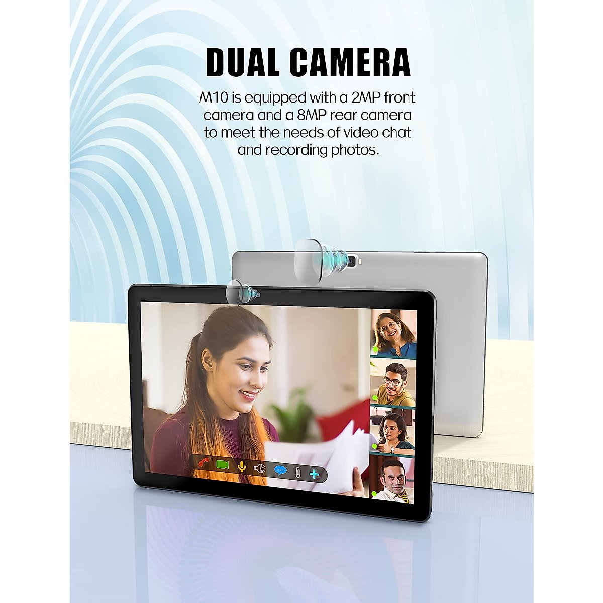 Tablet 10.1 Inch Android 11 Tablets,Quad-Core Processor 3GB RAM 64GB ROM,1280 * 800 IPS Touch Screen,Dual Speaker,2.0 Front + 8.0 MP Rear Camera,Long Battery Life and GMS Certified Tablet