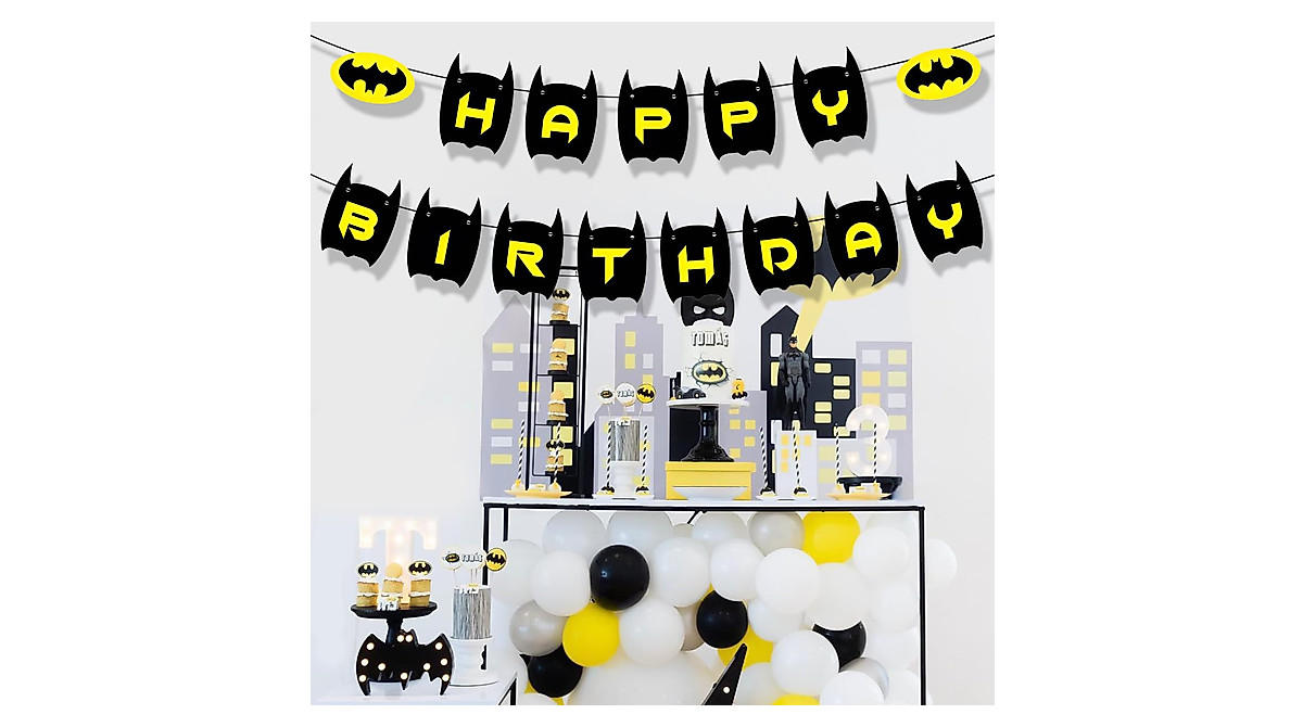 Batman Birthday Banner - Perfect Party Decoration
