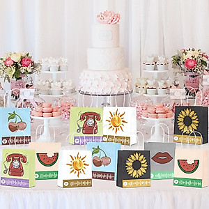 Kamisato Ayato 12PCS Gift Bags Anime Candy Favor Bags Cartoon Goodie Bags Kids Birthday Party Supplies for Birthday Party Decorations