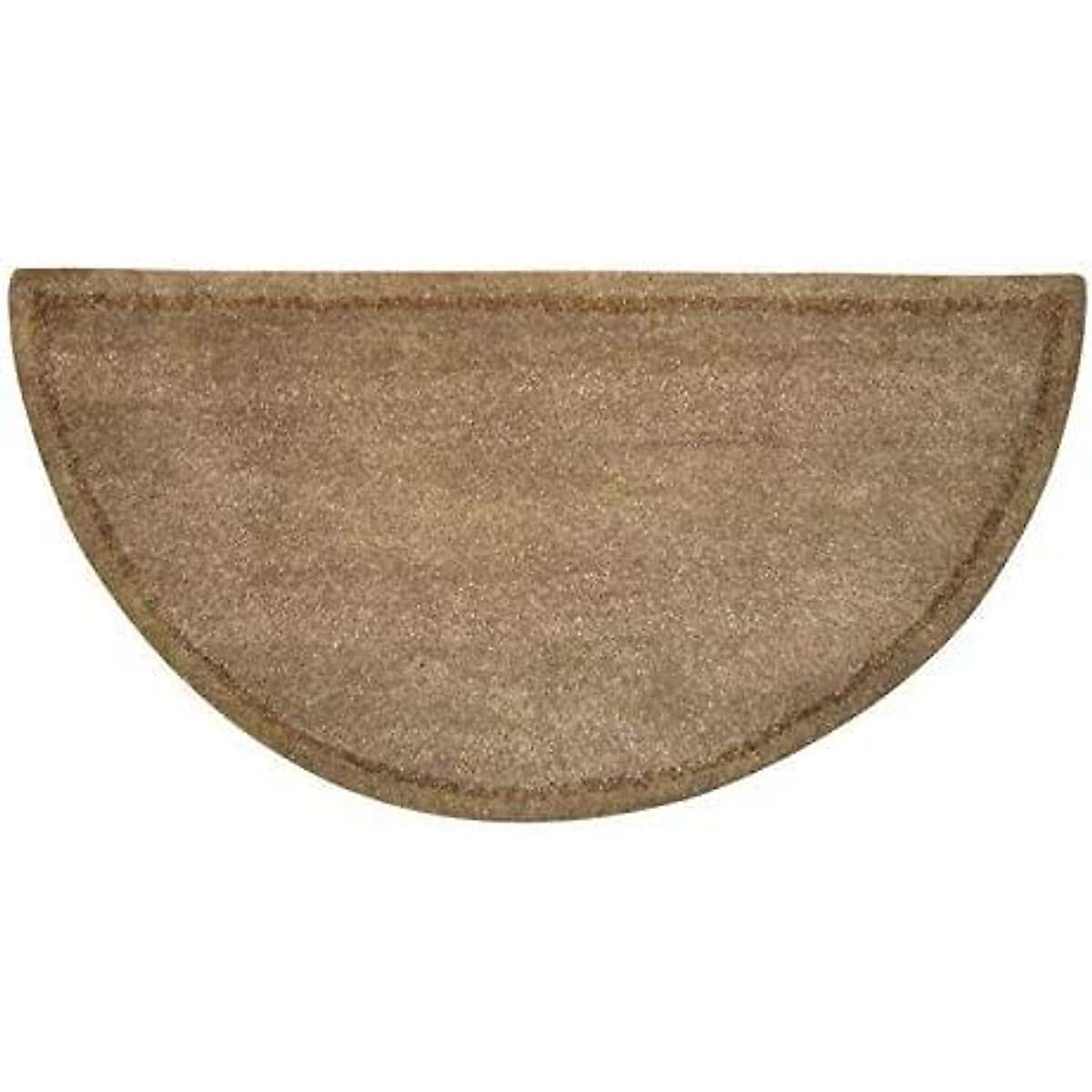 Uniflame Beige with Black Hand Tufted 100% Wool Rug - Protects Floor from Heat, Embers, and Sparks