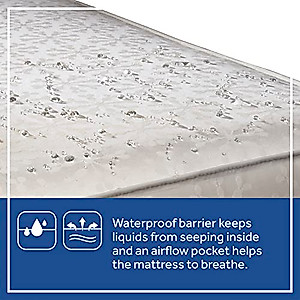 Sealy Baby Cool Comfort Breathable Waterproof 2 Stage Crib Mattress plus Toddler Bed Fit, Cooling Foam, Airy Cotton Cover, GREENGUARD Gold Certified, Safety & Quality Tested, Made in USA, 52'X28'