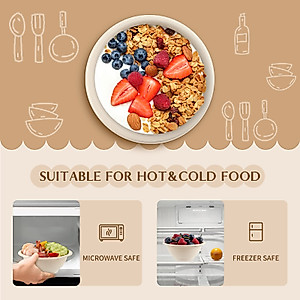 ZORRITA 150 Pack 8 oz Paper Bowls Disposable Small Compostable Soup Bowls Natural Sugarcane Biodegradable Bowls for Ice Cream, Desserts, Pet Food