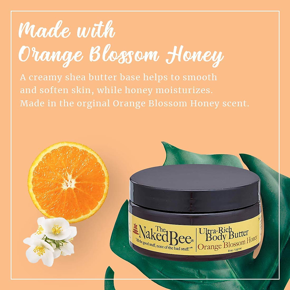 The Naked Bee Orange Blossom Honey Foam Soap (12 oz) Liquid Foaming Hand Soap - Mild Cleanser to Reduce Dryness - Gentle Foam for Clean and Soft Hands