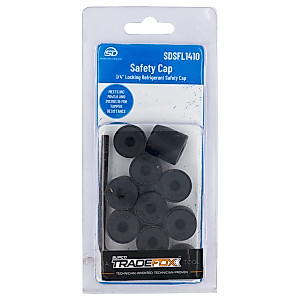 Supplying Demand SFL1410 10 Pack 1/4 Inch Safety Locking Caps with Tool