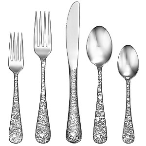 Liberty Tabletop Calavera (Skull) 20 Piece Flatware Set service for 4 18/10 Silverware Made in USA