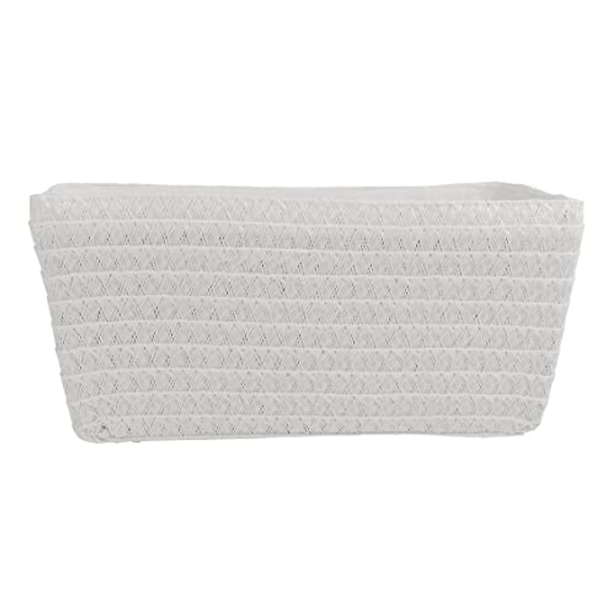 WENKO Storage Chromo White-Bathroom Basket, 28 x 19.5 x 12 cm