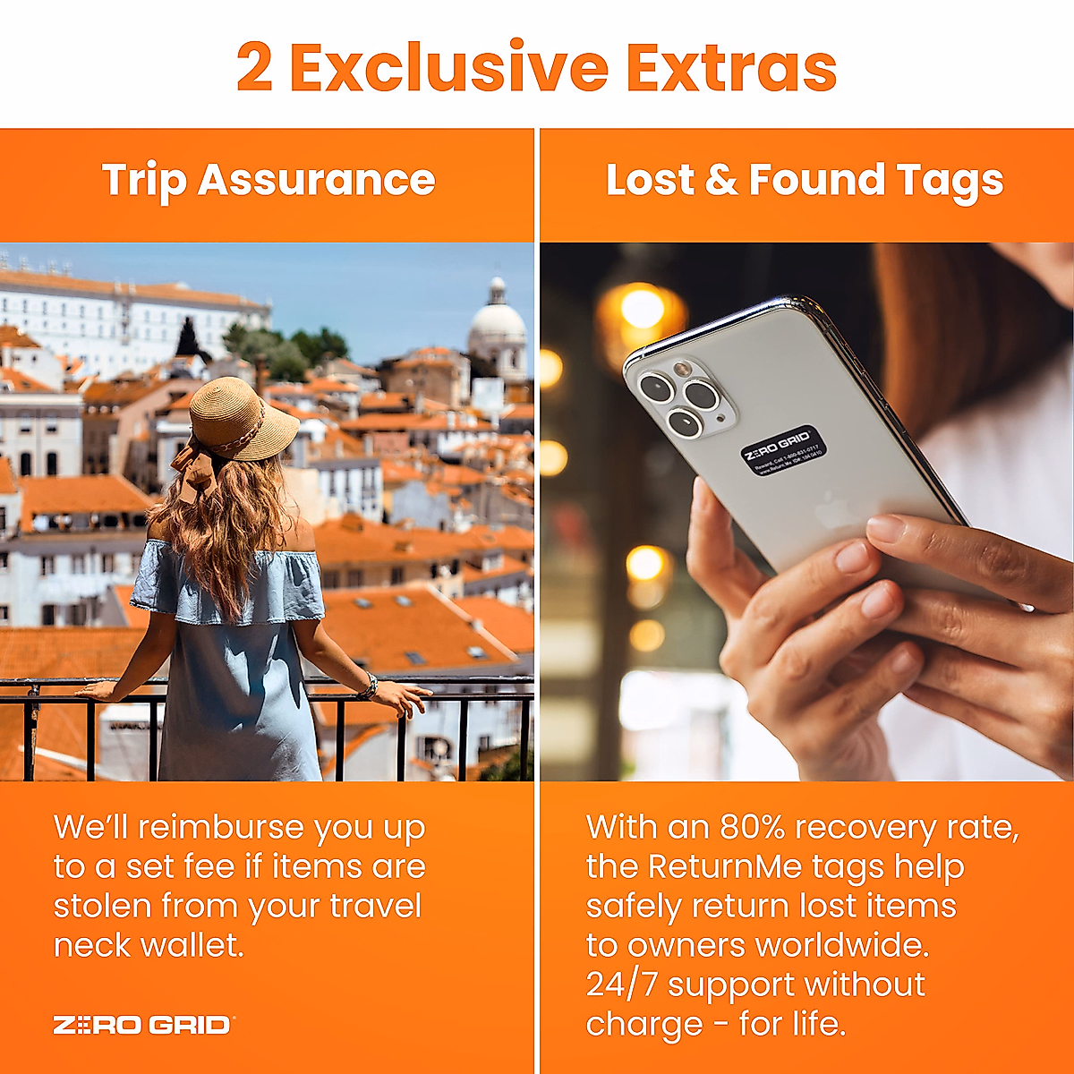 Passport Holder & Travel Wallet with RFID Blocking - Premium Document Organizer Case for Men and Women - Holds Passports, Cards, Tickets, ID, Cash - Compact Zippered Wallet - Midnight