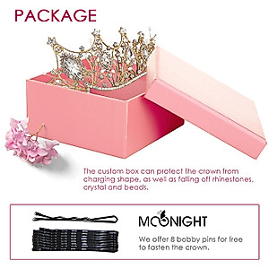 Wedding Crown for Bride Rhinestone Princess tiara for Women Prom Queen Crown Pageant-Bridal Wedding Crown