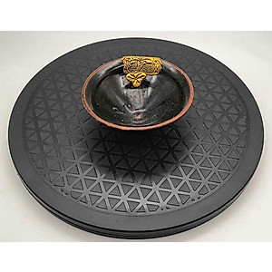 Lawei 2 Pack 12 inch Heavy Duty Rotating Swivel Stand with Steel Ball Bearings - Lazy Susan Turntable for Flat Panel Monitors, TV's, Potted Plants, Stereo Speakers