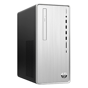 HP Pavilion Desktop, AMD Ryzen 3 5300G Processor, 16GB RAM, 1TB PCIe SSD, HDMI, DVD-RW, Media Card Reader, RJ45, VGA, Wi-Fi, Windows 11 Home, Wired KB & Mouse, Silver