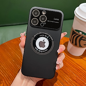 COOWEEK Magnetic iPhone 13 Pro Max Case - Full Camera Protection, Compatible with MagSafe (6.7 inches), Black