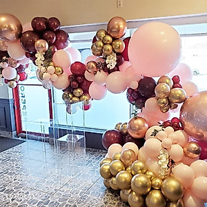 MOMOHOO Metallic Gold Balloons Garland Kit-130Pcs 18/12/10/5 Inch Gold Latex Baloons Different Sizes for Birthday Party Graduation Baby Shower Wedding