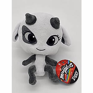 BANDAI Miraculous Kwami Ziggy Plush Toy from Tales of Ladybug and Cat Noir | 15cm Ziggy Soft Toy | Super Soft and Cuddly Toys Bring Their Favourite TV Show to Life