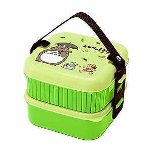 Totoro Bento Studio Ghibli Totoro Design 2-Tier Bento Lunch Box, 620 mL Plus 630 mL