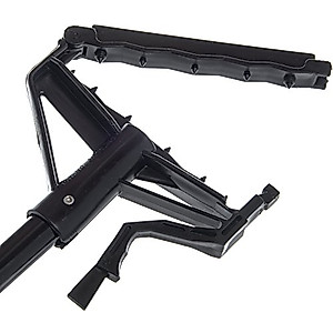 SPARTA 36959500 Quik-Release Metal Mop Handle, Vinyl Coated Handle For Cleaning, 60 Inches, Black