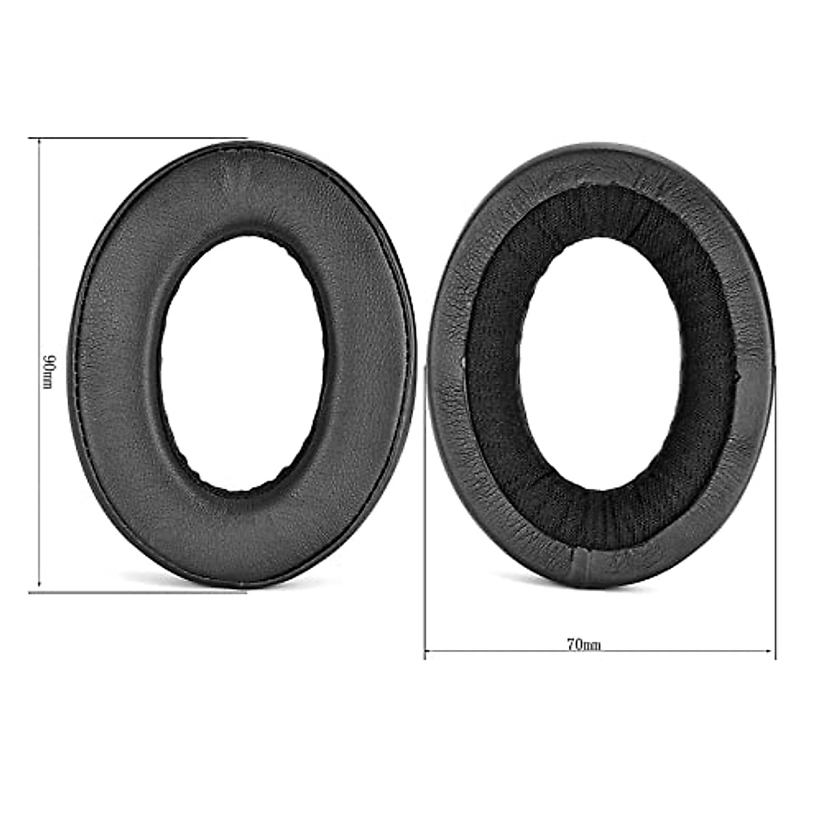 VEKEFF ZIk1.0 Ear Pads - Replacement Ear Cushion Compatible with Parrot Zik (Zik1, Zik 1.0) Wireless Headphones (Faux Leather)