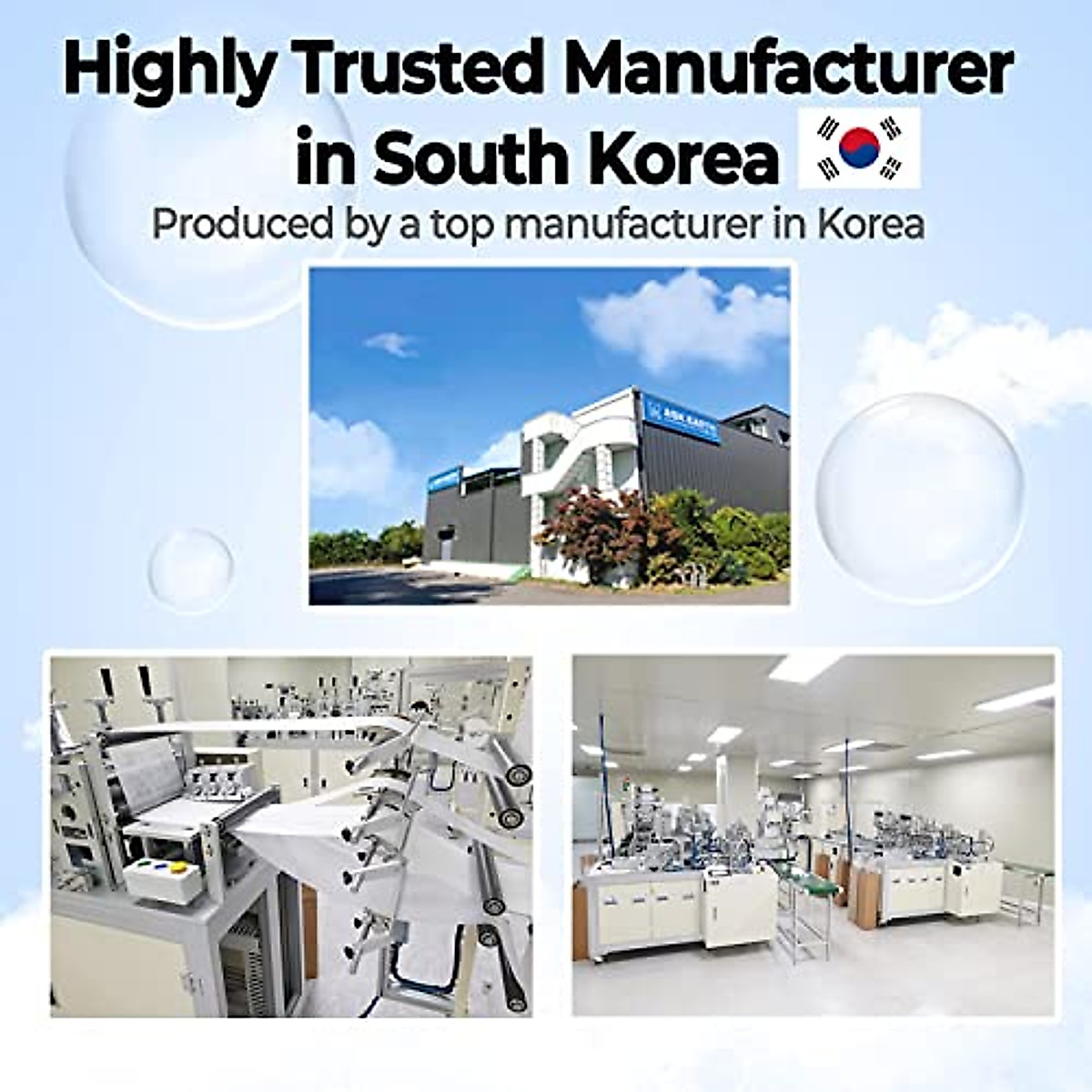 Letusto Ask Earth KF94 Face Masks 4 Layer Protection Safety Mask with 3D Design for Maximum Protection… (50, Black)