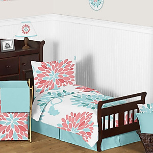 Fabric Memory/Memo Photo Bulletin Board for Turquoise and Coral Emma Collection