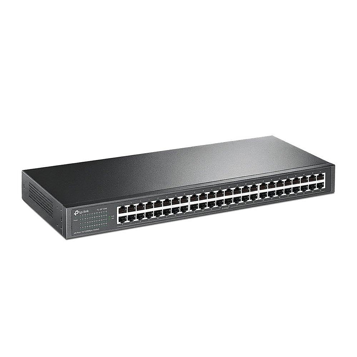 TP-Link TL-SF1048 48-Port 10/100Mbps Unmanaged Ethernet Switch, 19-inch Rack-Mount, Steel Case