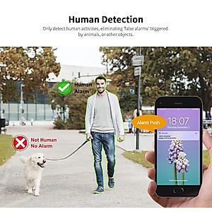 EVERSECU 2K/4MP 2.4G&5G Dual Band WiFi Outdoor IP Bullet CCTV Camera, Support Cloud and TF Card Storage, Two Way Audio, Weatherproof Smart Motion Spotlight Full Color Smart Night Vision