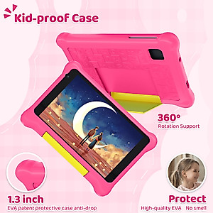 Freeski Kid Tablet 7-Inch Android 12 Tablet for Kids, 2G RAM 32G ROM, Quad Core Processor, Kidoz Preinstalled, Parental Control- Educational and Entertaining Tablet for Kid