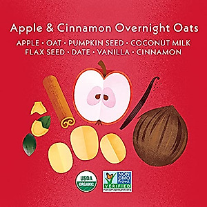 Once Upon a Farm Organic Apple & Cinnamon Overnight Oats, 4.0 Oz