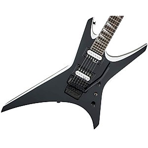 Jackson JS Series Warrior JS32, Amaranth Fingerboard, Black with White Bevels Electric Guitar