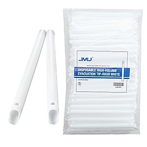JMU 100Pcs Dental HVE Suction Tips, Dental Evacuation Tips, High Volume Evacuator Tips, Disposable Vented Evacuation Aspirator Tips