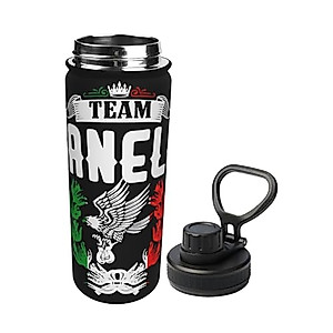 Eevikion Canelo of Alvarez Stainless Steel Insulated Tumbler Sports Water Bottle Hot and Cold Travel Cup 18oz
