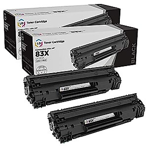 LD Products Compatible Toner Cartridge Replacement for HP 83X CF283X High Yield (Black, 2-Pack) for use in HP Laserjet Pro M225dw M201dw, MFP M225dn, M201dw, MFP M225dn, MFP M225dw, M225nw