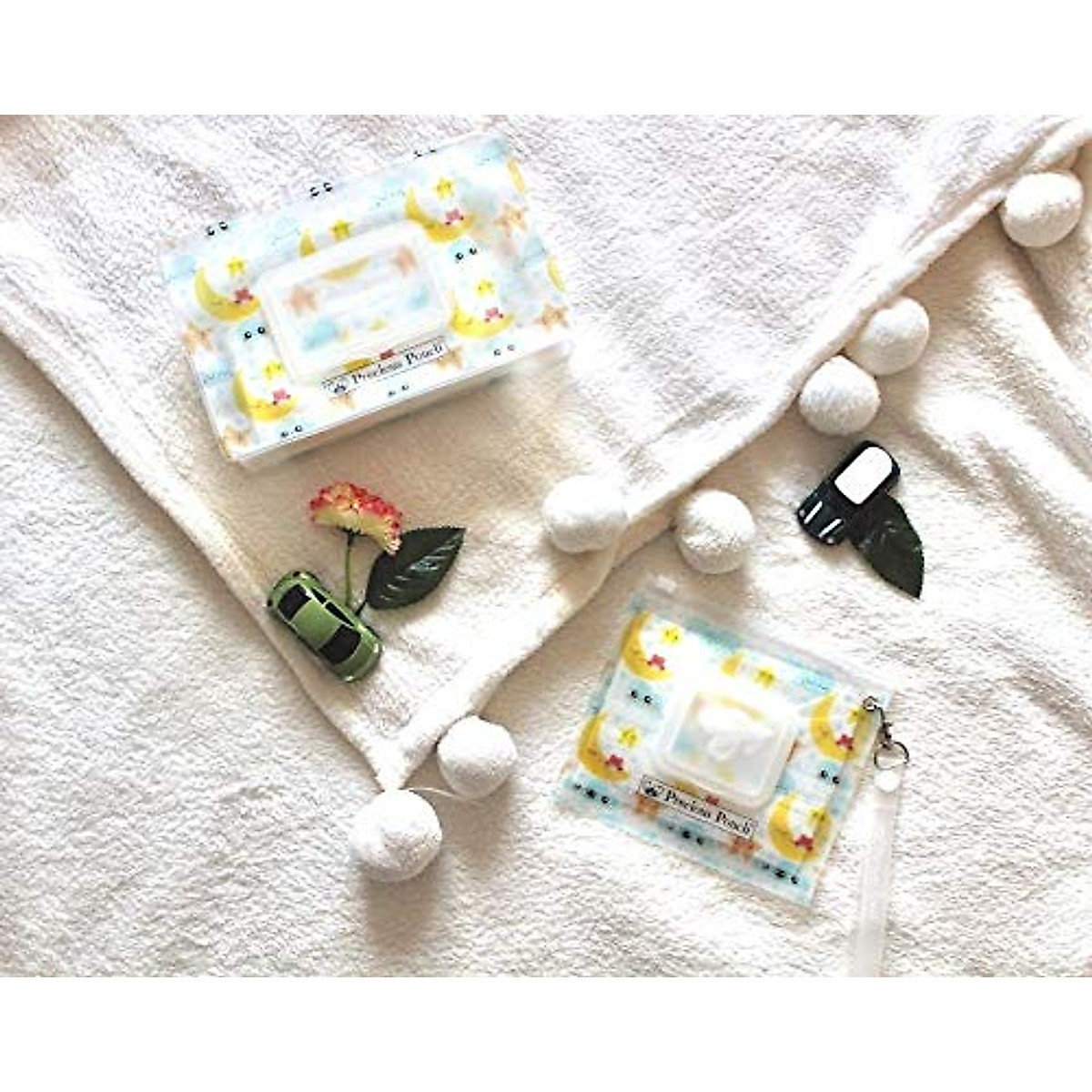 Precious Pouch Best Refillable Wet Wipe Dispensers Portable, Lightweight and Travel Friendly. (Twinkle Little Star, Complete Set - Extra Large, Slim & Mini Pouch)