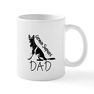 CafePress German Shepherd Dad Mugs Ceramic Coffee Mug, Tea Cup 11 oz