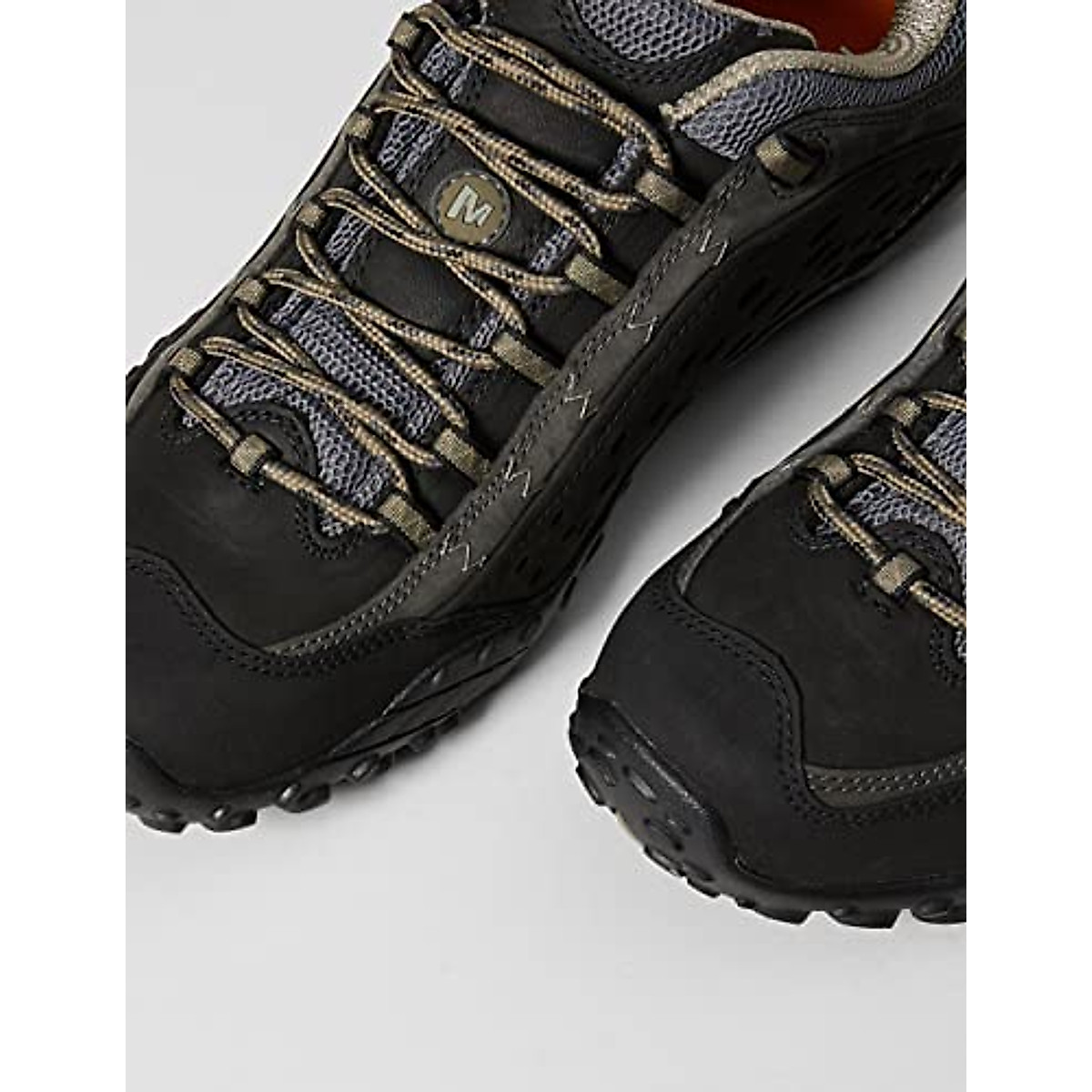 Merrell mens Merrell Mens Intercept Breathable Walking Shoes J73703 Black Smooth Black Leather UK Size 10 (EU 44.5, US 10.5)