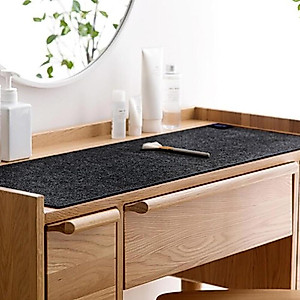 BENECREAT 118x9.4inch Felt Fabric Roll, Dark Gray Craft Felt Roll for Felt Table Mats, DIY Craftwork, Sewing and Patchwork,2mm Thick