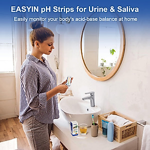 pH Test Strips 4.5-9,200 Litmus Paper pH Strips for Urine & Saliva - pH Balance Test Strips for Accurate Body pH Testing, Health Monitoring, and Wellness Management, Fast & Reliable pH Measurement